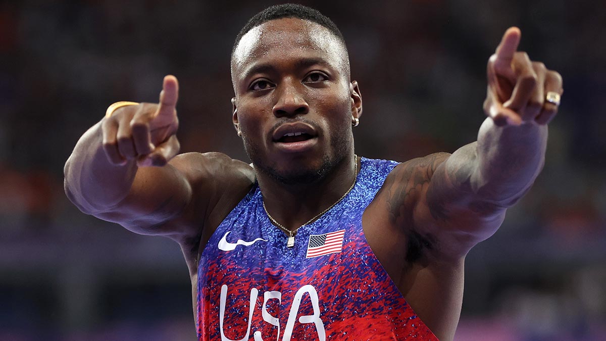 Grant Holloway wins gold in 110m hurdles – NBC Los Angeles