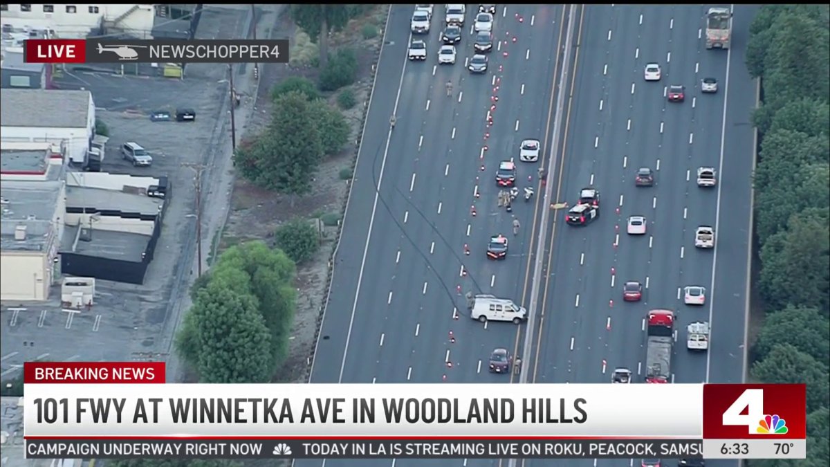 Fatal crash on 101 Freeway in Woodland Hills – NBC Los Angeles