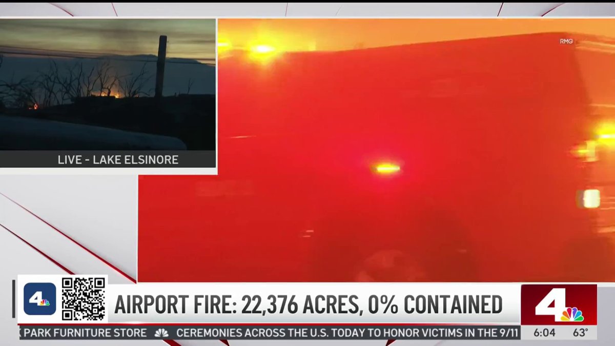 Airport Fire burns over 22,000 acres in Orange County – NBC Los Angeles