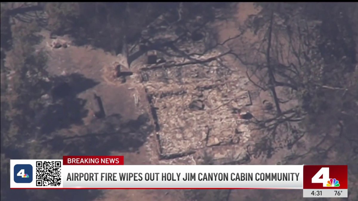 Airport Fire flattens historic Holy Jim Canyon cabins – NBC Los Angeles