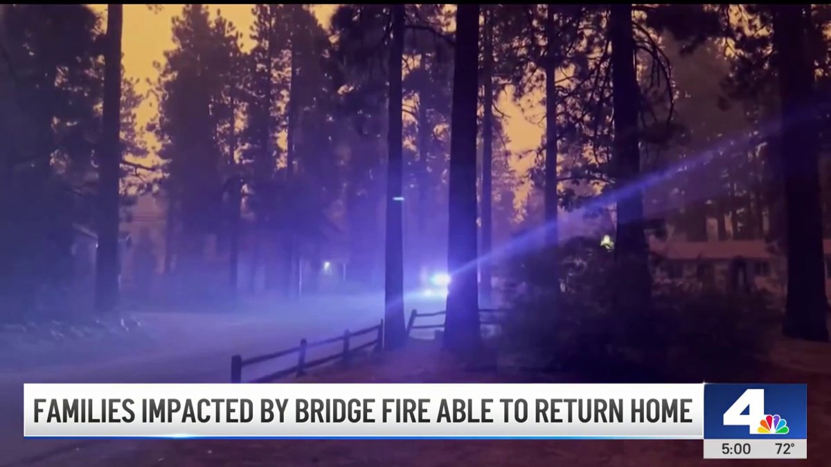 Bridge Fire: Evacuation order lifted for Wrightwood community – NBC Los ...