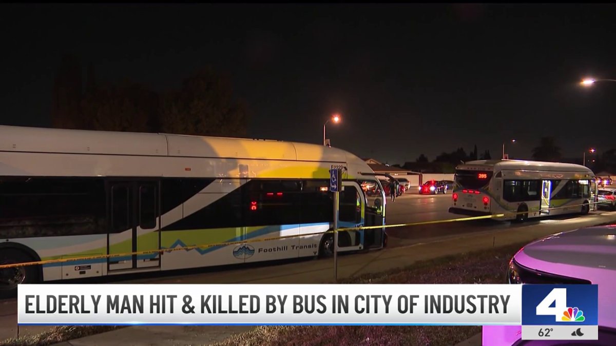 Foothill Transit bus strikes, kills elderly man in City of Industry ...