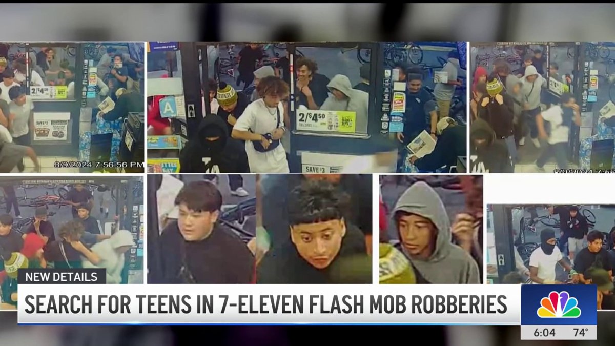 Search For Teens In 7 Eleven Flash Mob Robberies In La County Nbc Los