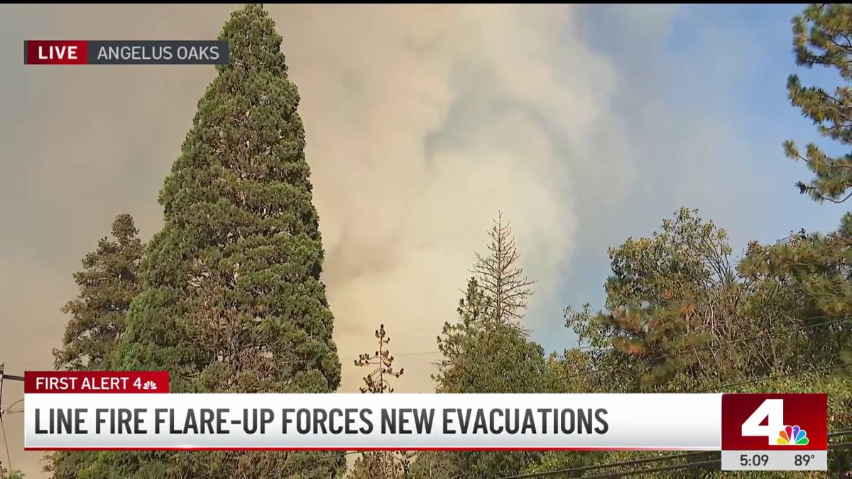Line Fire flare-ups trigger new evacuations – NBC Los Angeles