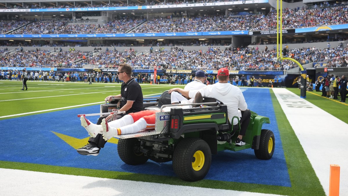 Chiefs’ Rice may have torn ACL after wreck with Mahomes: Report – NBC ...