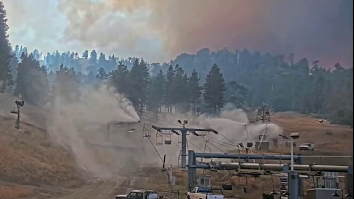 Snow-makers save Mountain High ski resort from Bridge Fire – NBC Los ...
