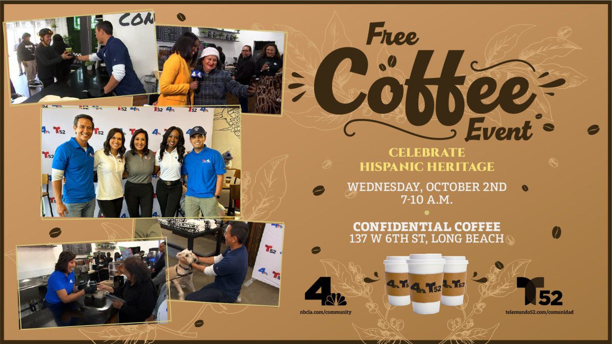 NBC4 and Telemundo 52 Free Coffee Event is Back! – NBC Los Angeles