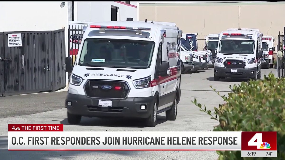 Orange County first responders join Hurricane Helene aid response – NBC Los Angeles