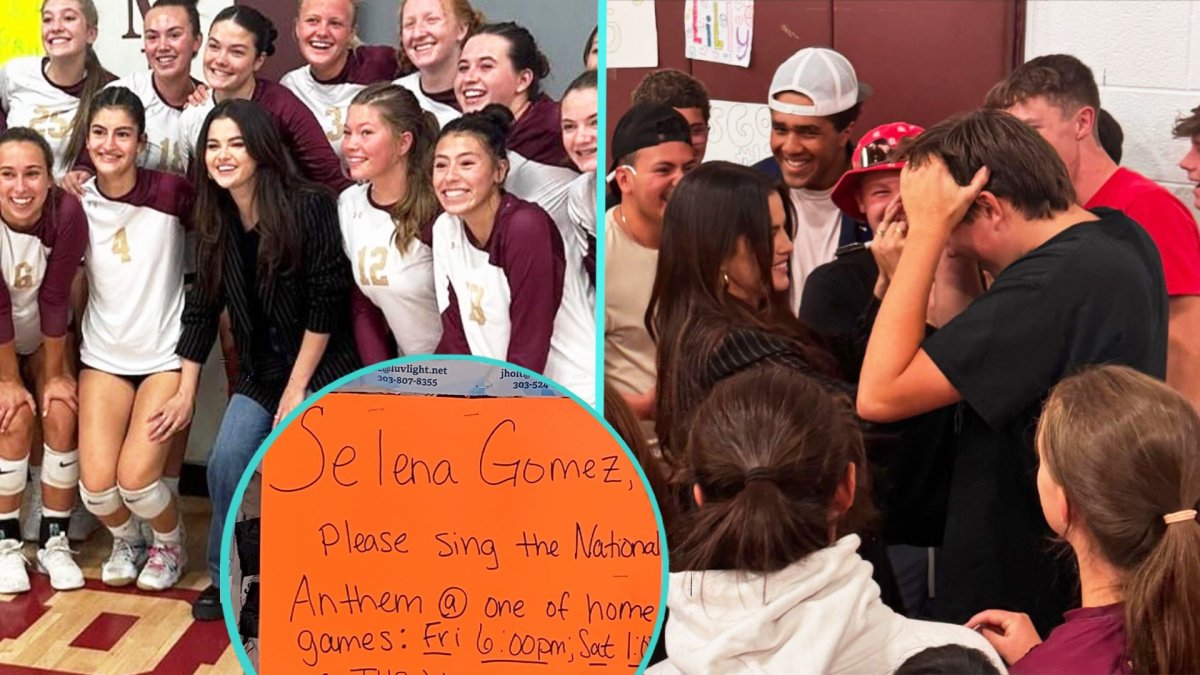 Selena Gomez surprises Telluride High School volleyball team after ...