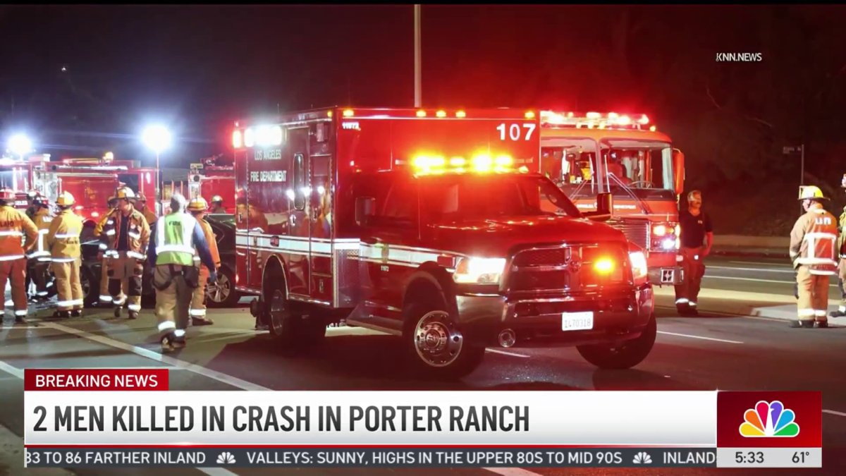 2 men killed in crash in Porter Ranch – NBC Los Angeles