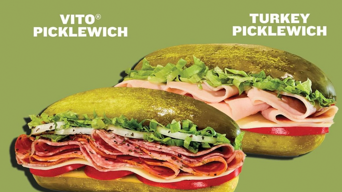 Jimmy Johns New Sandwich Has A Giant Pickle Instead Of Bread Nbc10