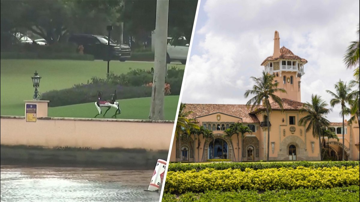 Robotic dog is patrolling Trump’s residence in Florida – NBC Los Angeles