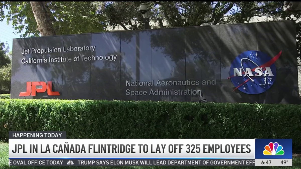 JPL in La Cañada Flintridge to lay off 325 employees – NBC Los Angeles