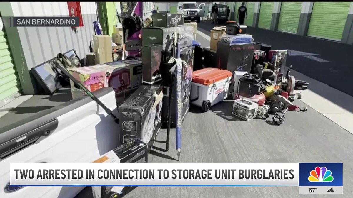 Two arrested in connection to storage unit burglaries – NBC Los Angeles