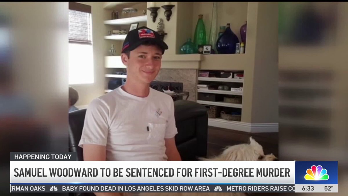 Samuel Woodward to be sentenced for first-degree murder – NBC Los Angeles