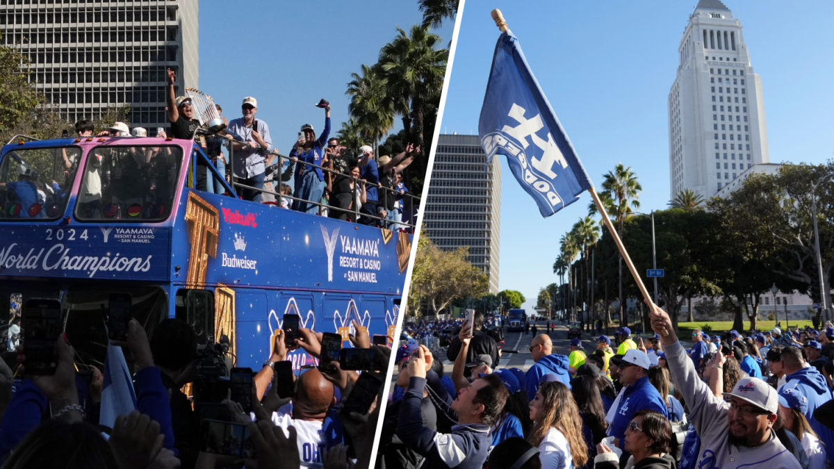 Dodgers celebrate with fans at Dodger Stadium – NBC Los Angeles