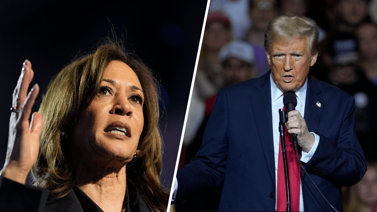 Trump and Harris offer split-screen closing messages in dueling ...