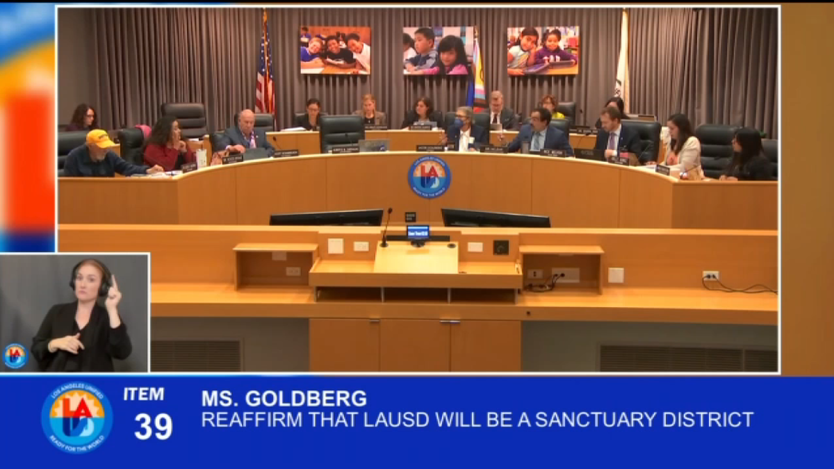 LAUSD reaffirms status as sanctuary district for immigrants – NBC Los ...