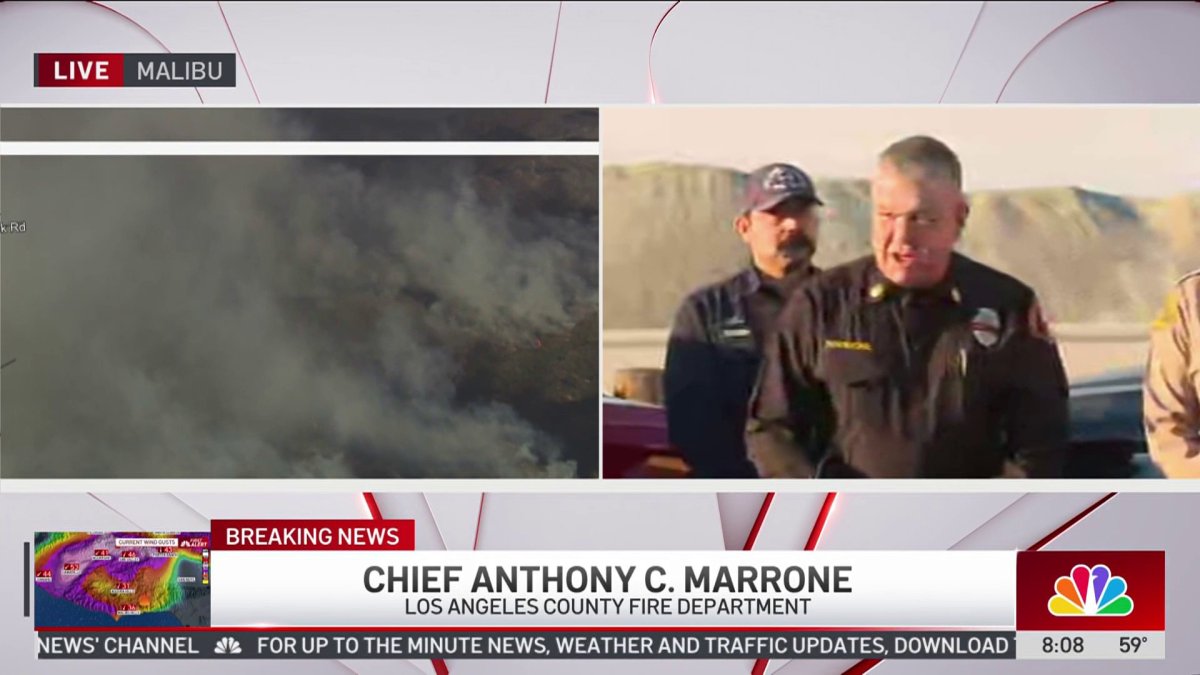 LA Fire Chief Anthony Marrone addresses Franklin Fire – NBC Los Angeles