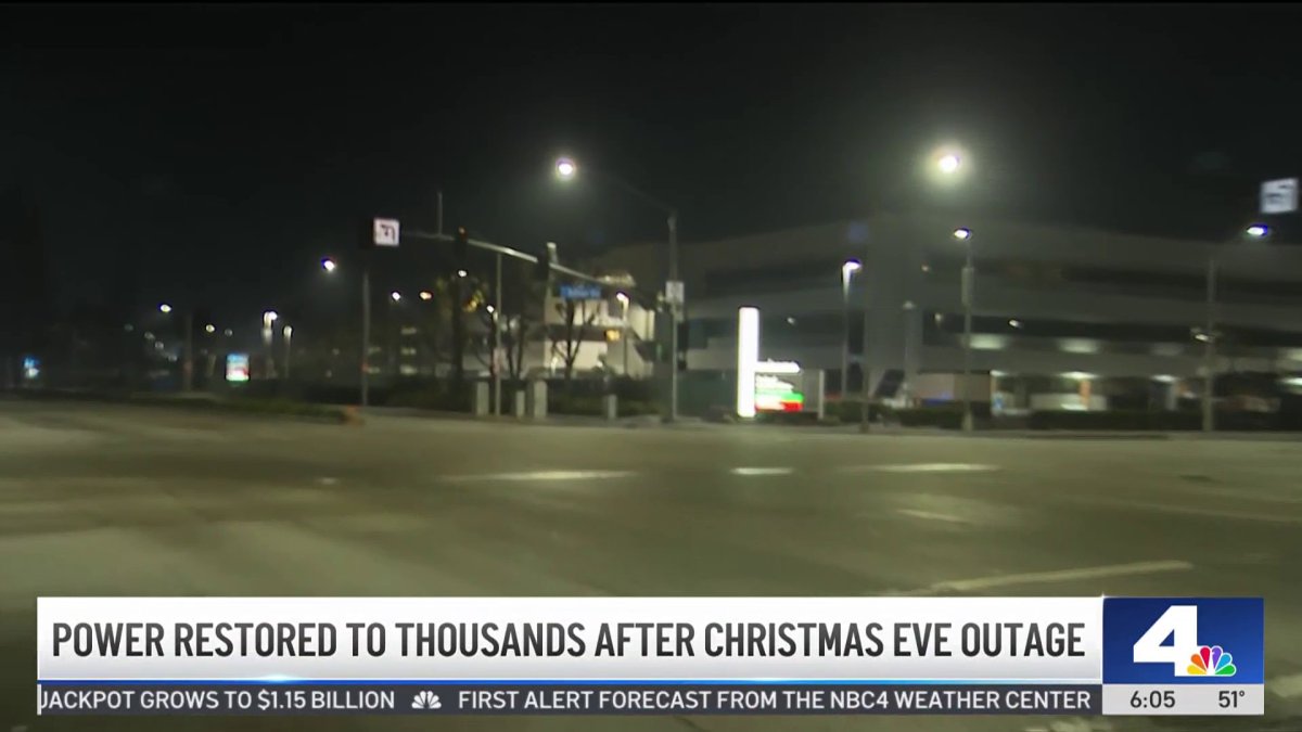 Power restored to thousands in Downey, Norwalk after outage – NBC Los Angeles