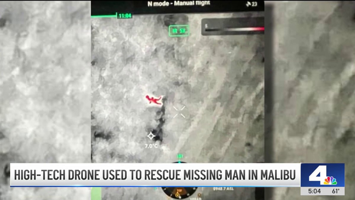 Drone helps in search for missing man in Malibu – NBC Los Angeles