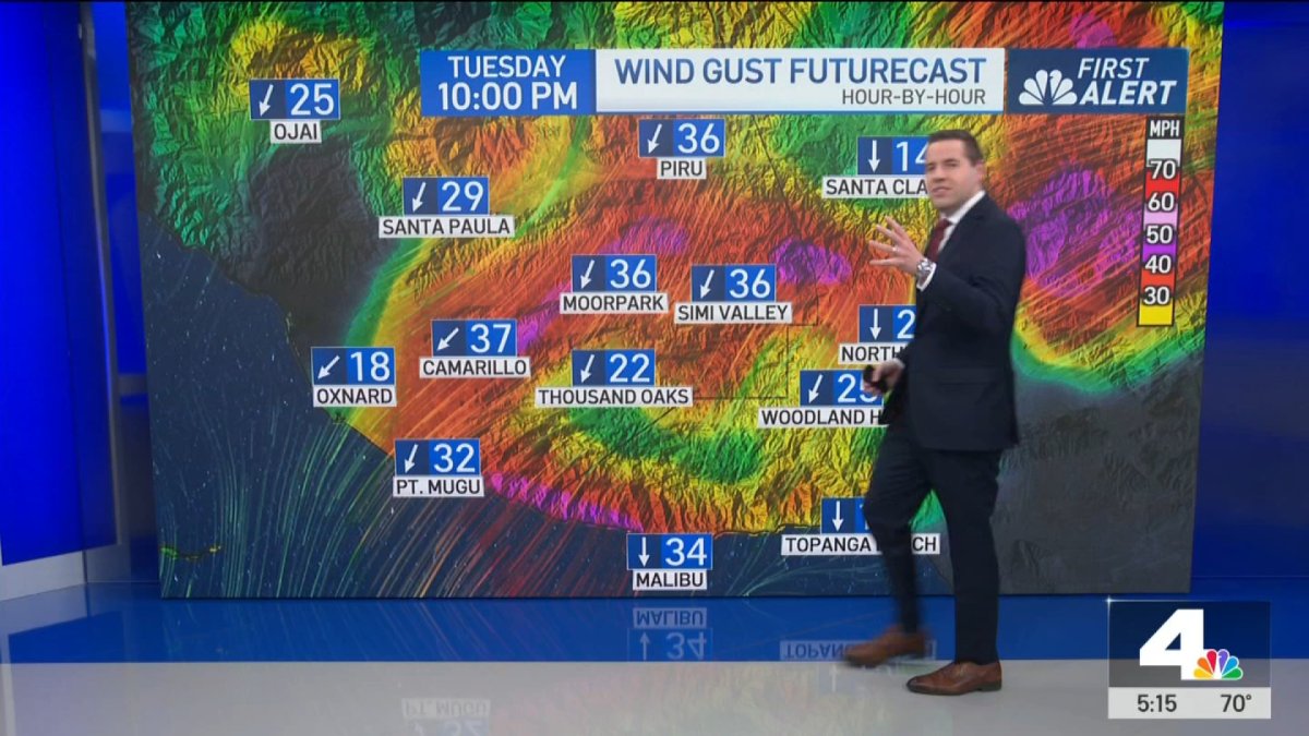 First Alert Forecast: Santa Ana Winds – NBC Los Angeles