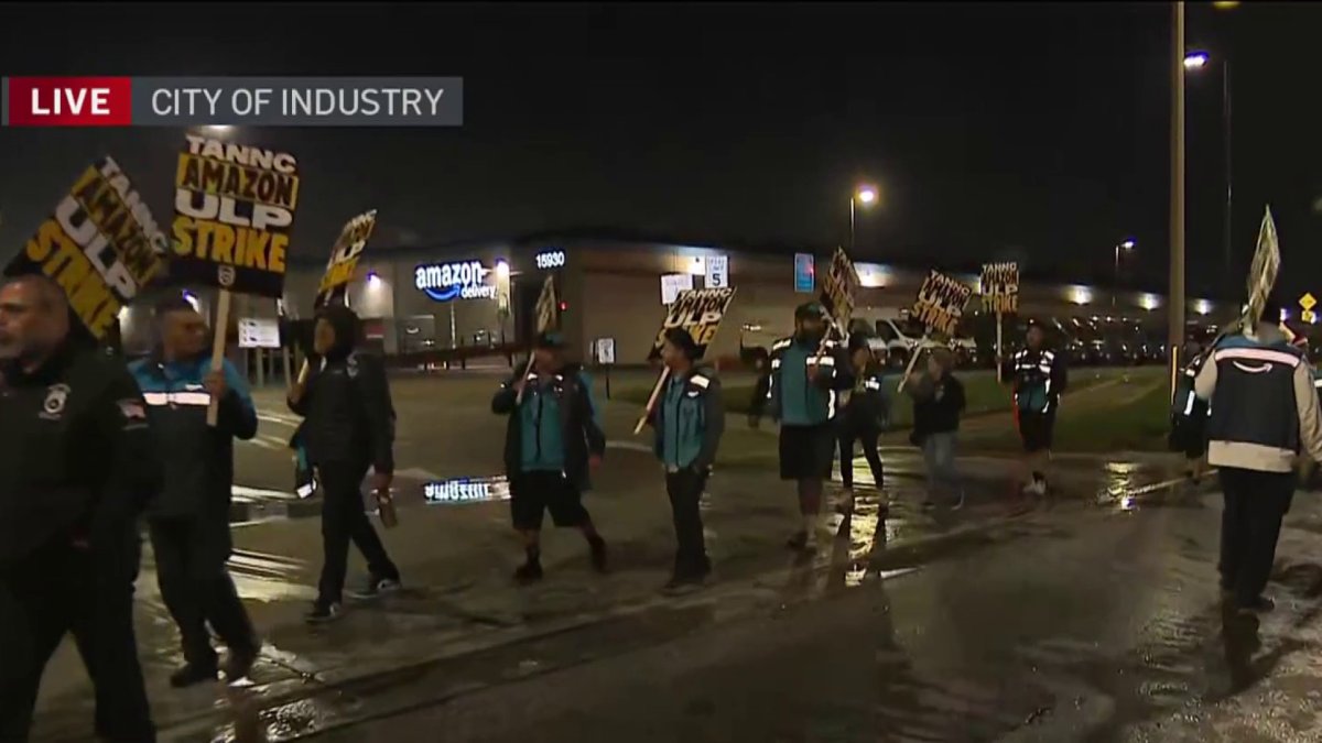 Amazon Teamsters authorize strike at 4 SoCal warehouses – NBC Los Angeles