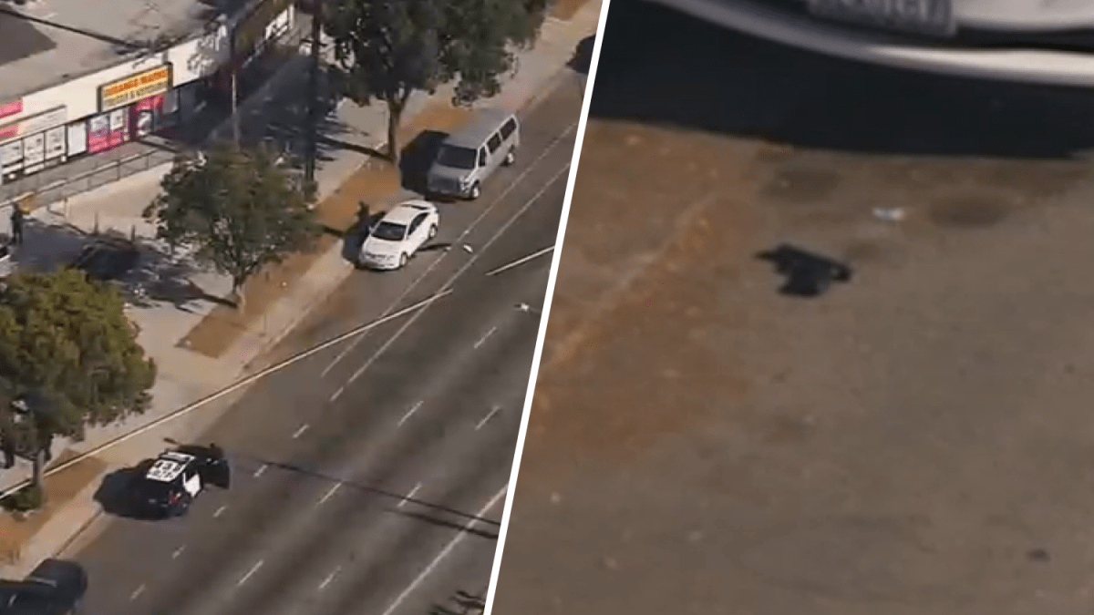 2 suspects at large after armed robbery shooting in LA’s Mid-City – NBC ...