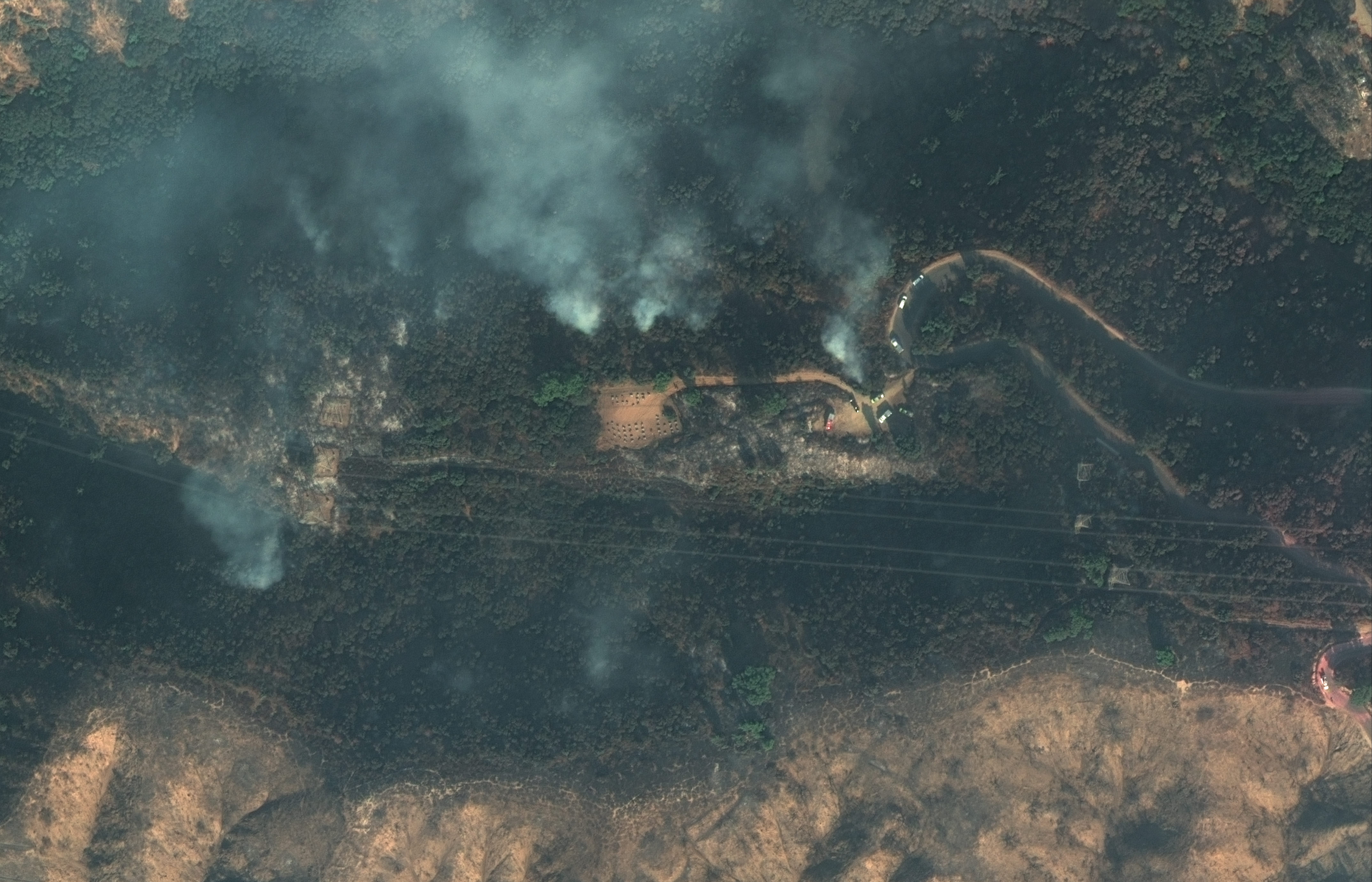 Satellite images show wildfires burning in Southern California – NBC ...