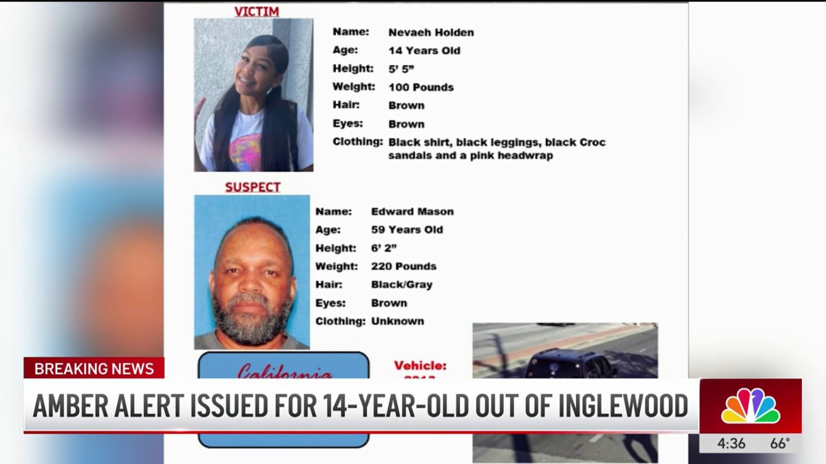 Teen sought in Inglewood Amber Alert – NBC Los Angeles