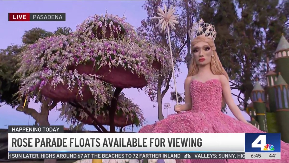 Rose Parade floats available for viewing – NBC Los Angeles
