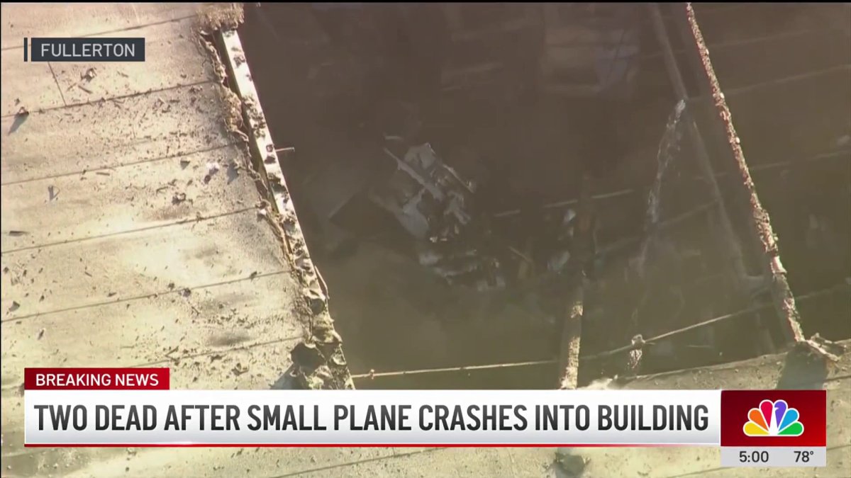 Two dead after small plane crashes into building in Fullerton – NBC Los ...