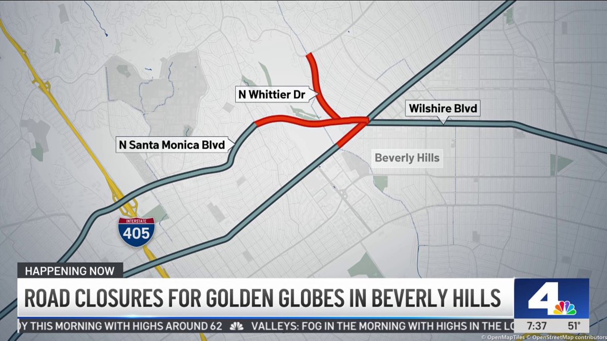 Golden Globes road closures underway in Beverly Hills – NBC Los Angeles