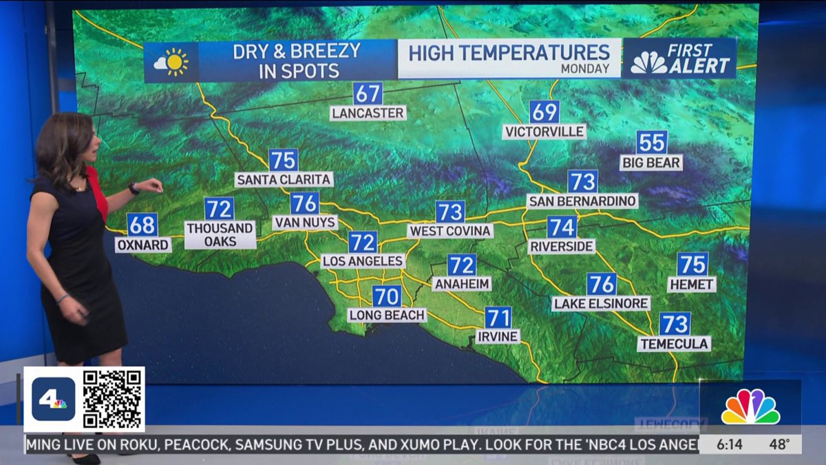First Alert Forecast: Santa Ana winds – NBC Los Angeles