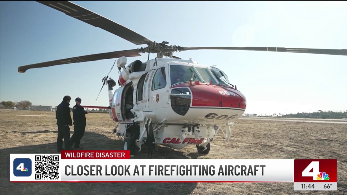 A closer look at helicopter used to drop water on wildfires – NBC Los ...