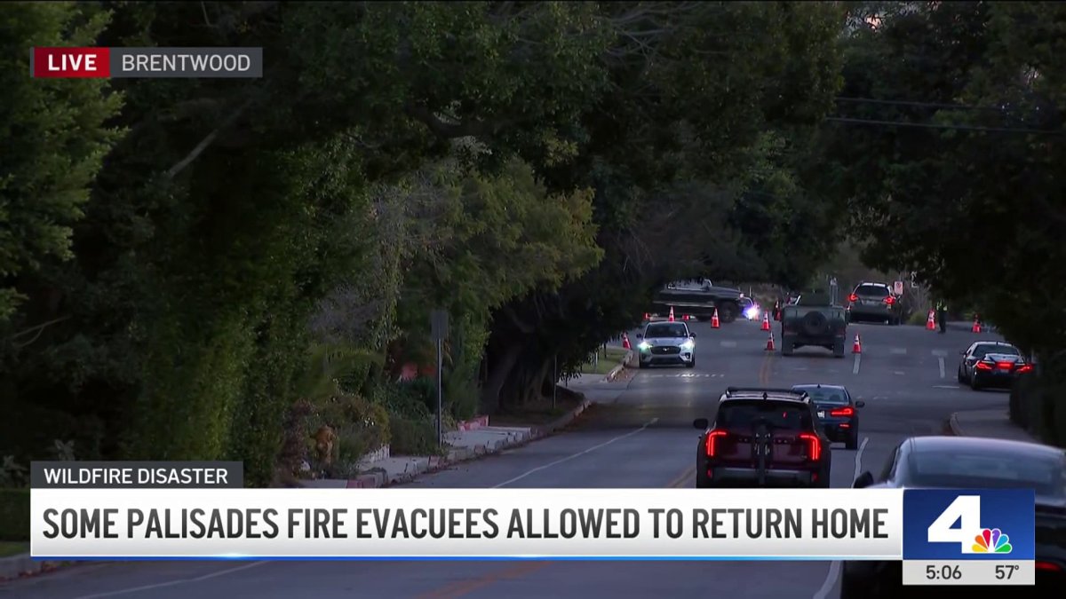 Some Palisades Fire Evacuees Allowed To Return Home Nbc Los Angeles