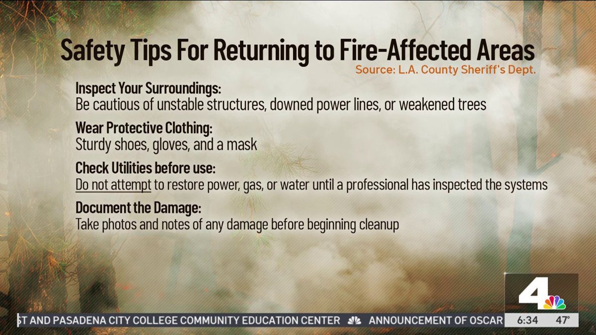 Some Palisades Fire evacuees allowed to return home – NBC Los Angeles