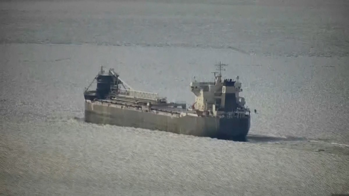 Freighter stuck in ice on Lake Erie – NBC Los Angeles