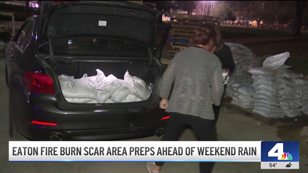 Eaton Fire burn scar area preps ahead of weekend rain – NBC Los Angeles