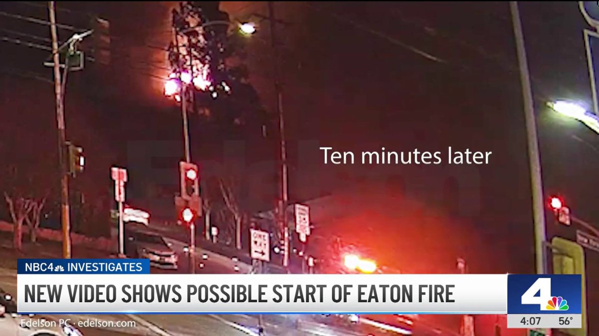 New video shows possible start of Eaton Fire – NBC Los Angeles