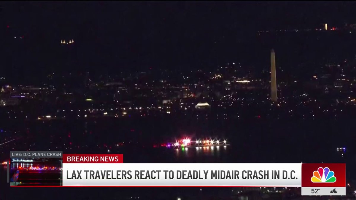 LAX travelers react to deadly plane crash in Washington DC – NBC Los ...