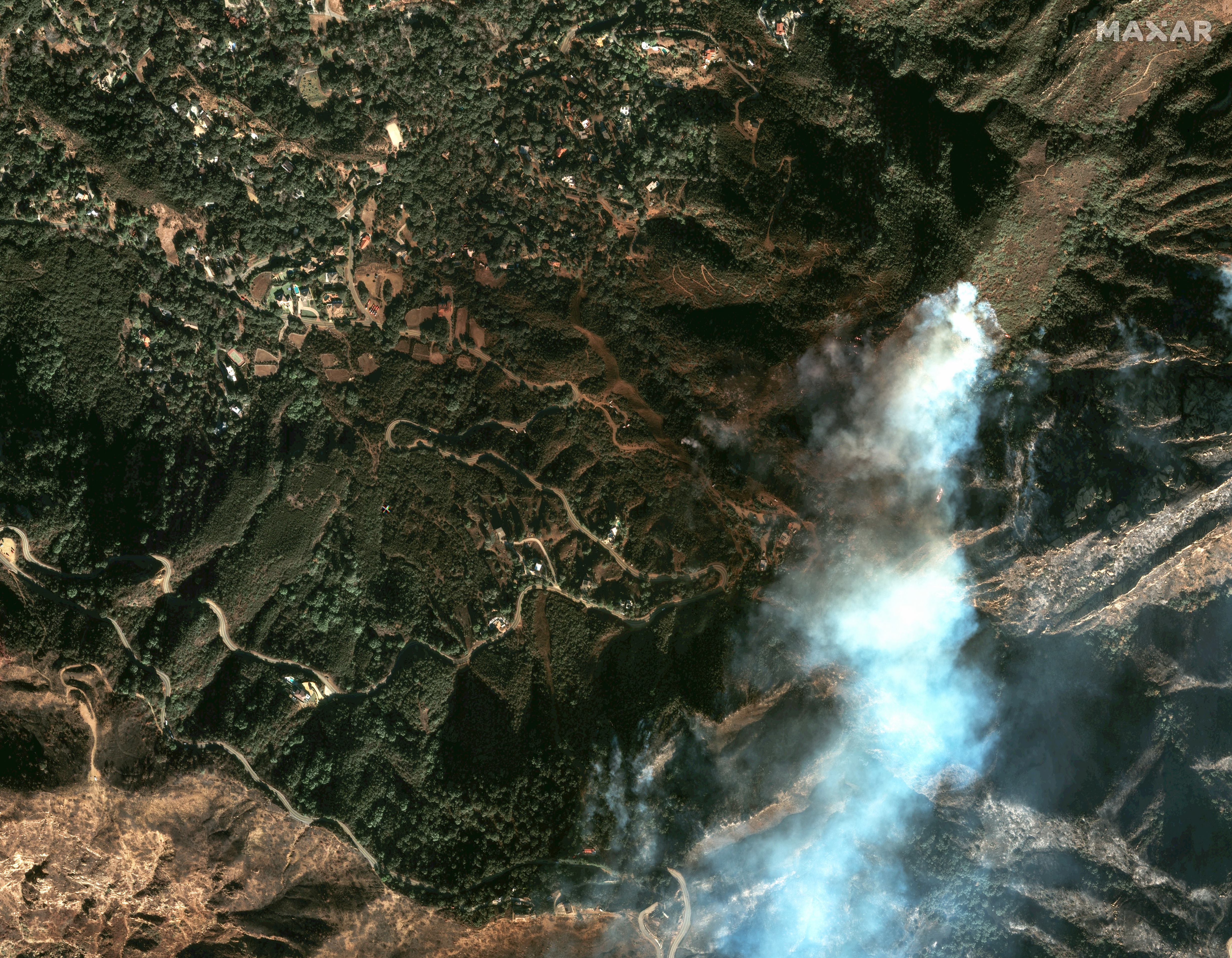 Satellite images show wildfires burning in Southern California – NBC ...