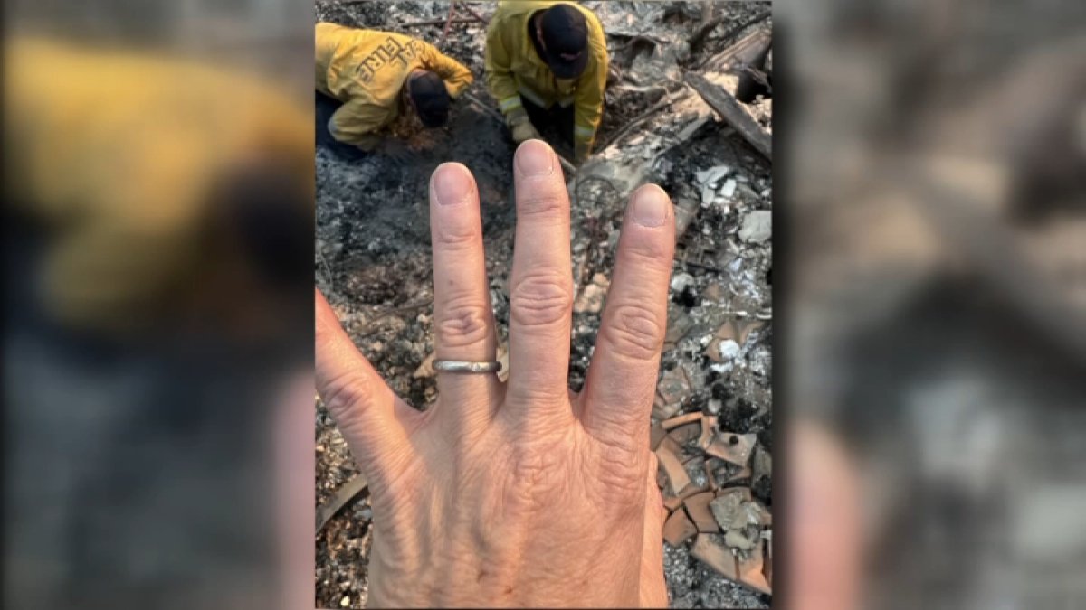 Wedding band found in rubble of Altadena home – NBC Los Angeles