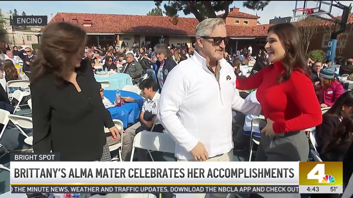 NBC4’s Brittany Hope receives surprise celebration at her alma mater in ...