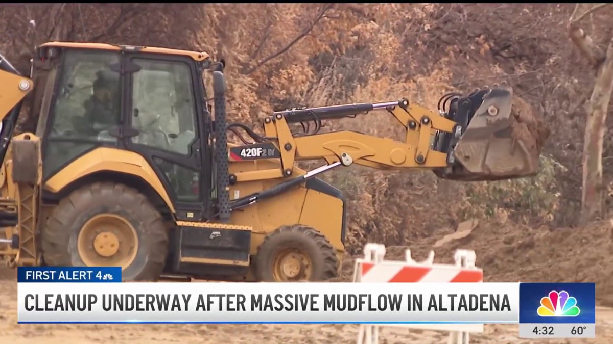 Crews begin clean up in Altadena after rain downpour – NBC Los Angeles