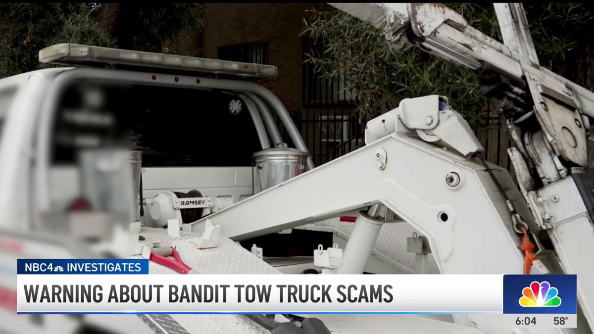 Authorities warn about bandit tow truck scams – NBC Los Angeles