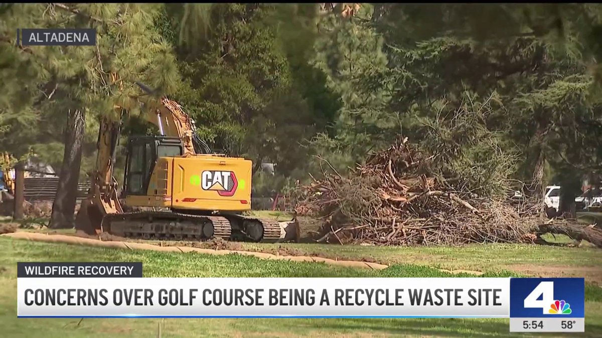 Concerns over Altadena golf course becoming a recycle waste site – NBC ...