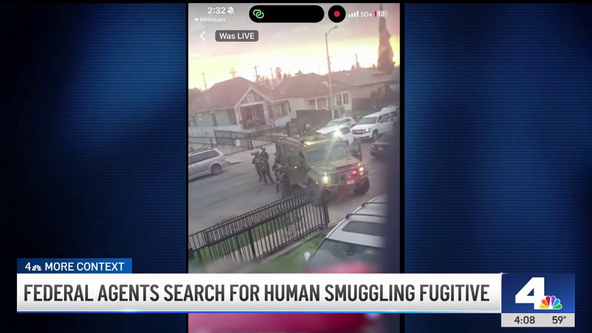 Federal agents search for human smuggling fugitive – NBC Los Angeles