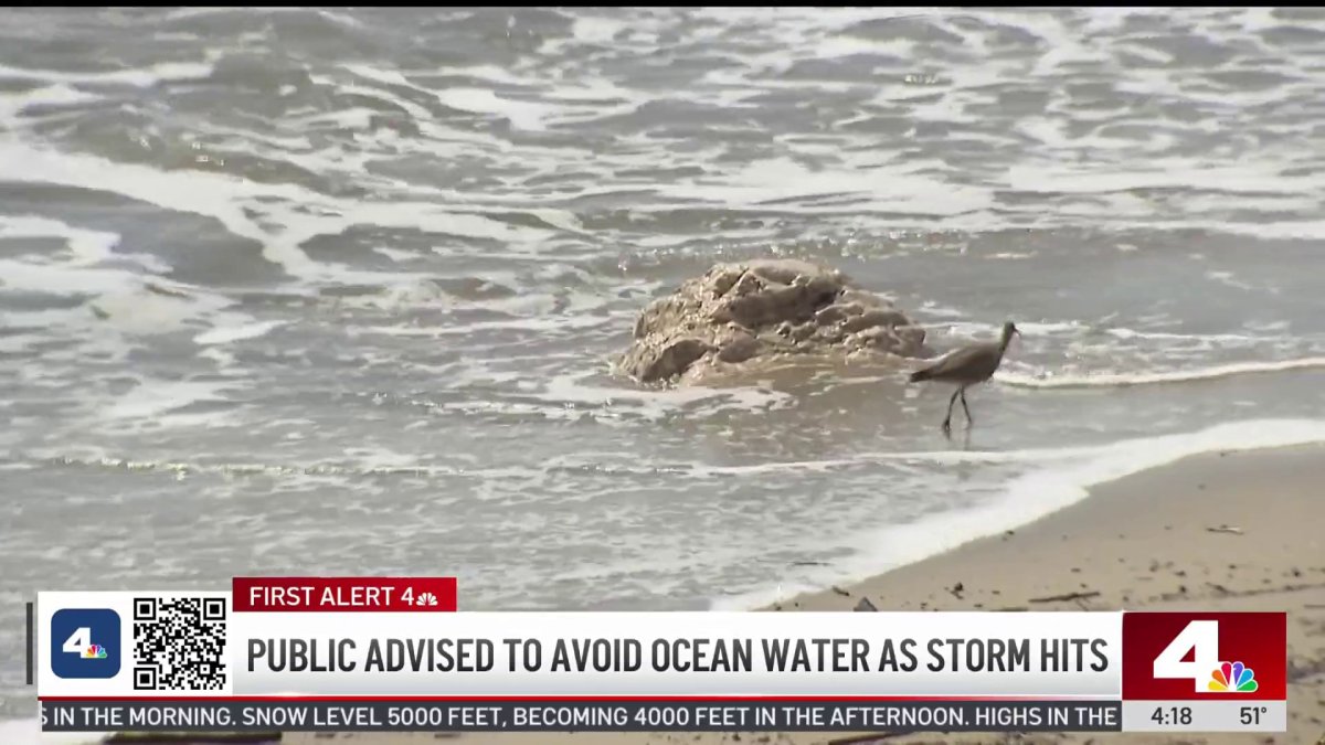 Public advised to avoid ocean water as storm hits – NBC Los Angeles