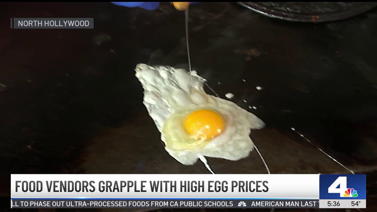 Food vendors grapple with high egg prices – NBC Los Angeles